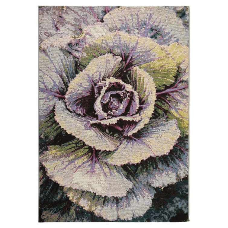 ClassicLiving Strouth Floral Machine Woven Purple Area Rug | Wayfair.co.uk